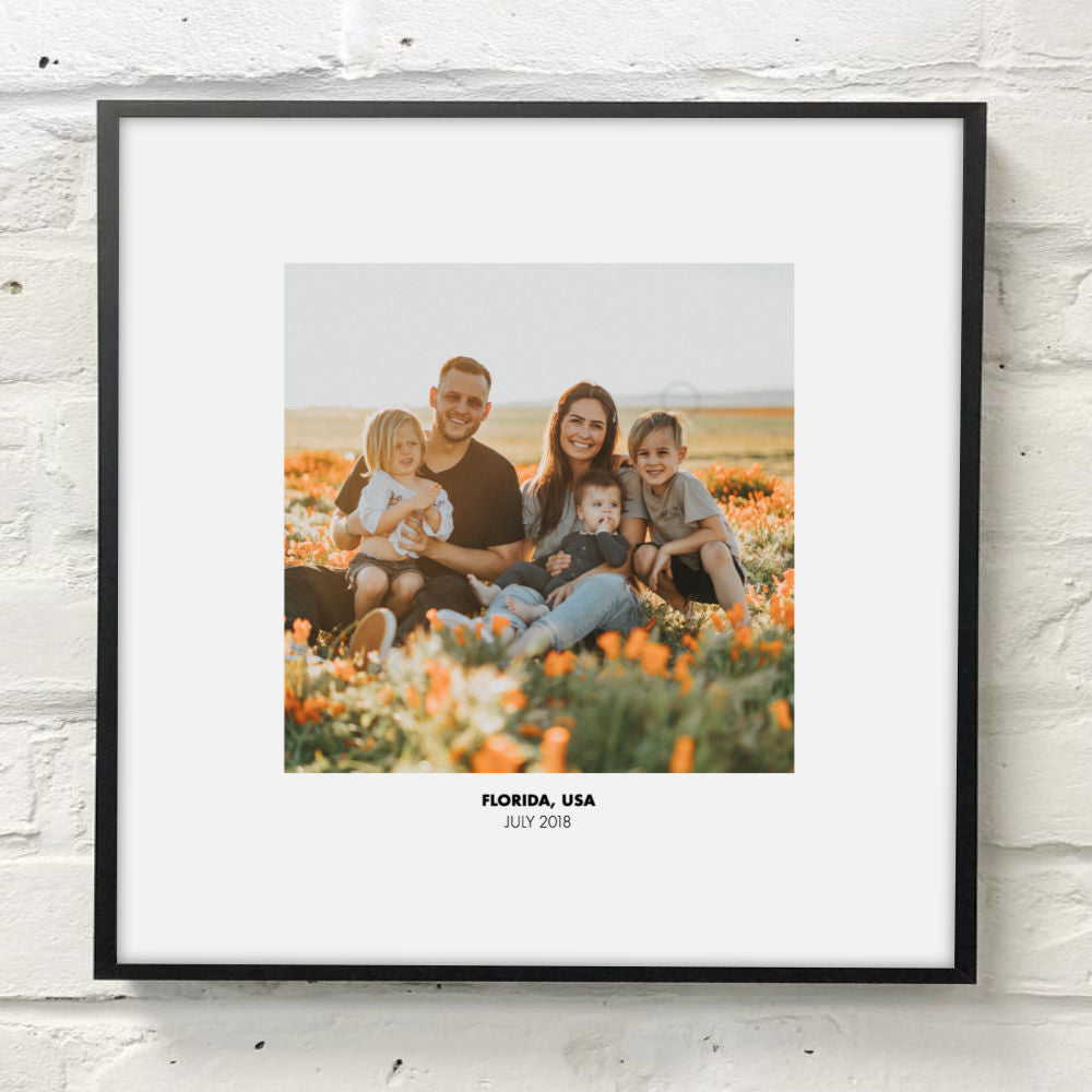 Caption Photo Print | Custom Framed Photos | Personalized Photo Gift ...